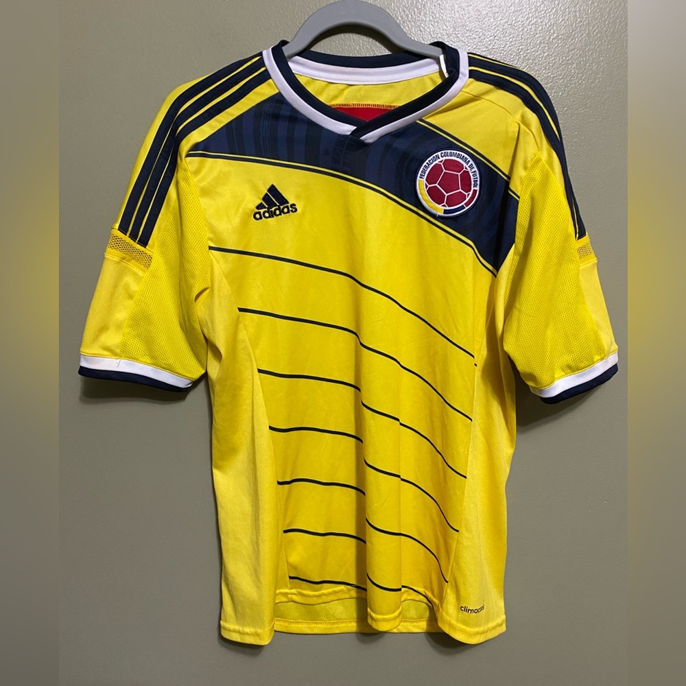 Adidas Columbia Soccer Football Jersey Home Yellow Ad… - Gem